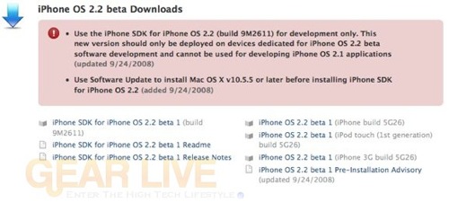 iPhone Software 2.2 enters beta testing - 9to5Mac