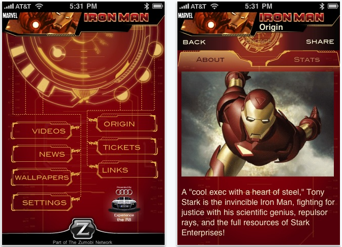 Marvel's Iron Man Central makes an iPhone debut - 9to5Mac