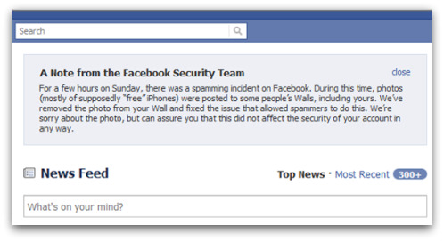 Facebook, Ping hit by iPhone spam attackers - 9to5Mac