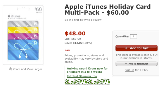 New iPod Shuffles: $41. iTunes Gift cards 20 percent off - 9to5Mac