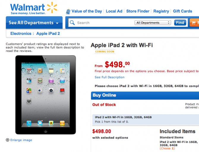 Walmart goes official with iPad 2 Page (Save a buck!) - 9to5Mac