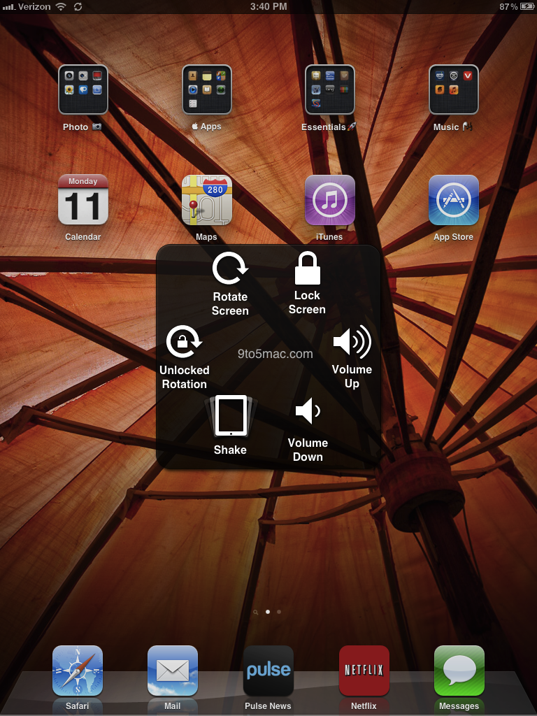 iOS 5 features gesture-based control panel that replaces hardware ...