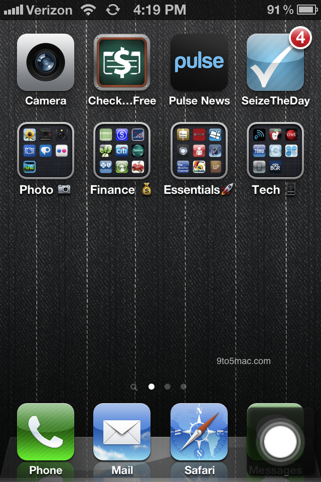 iOS 5 features gesture-based control panel that replaces hardware buttons - 9to5Mac