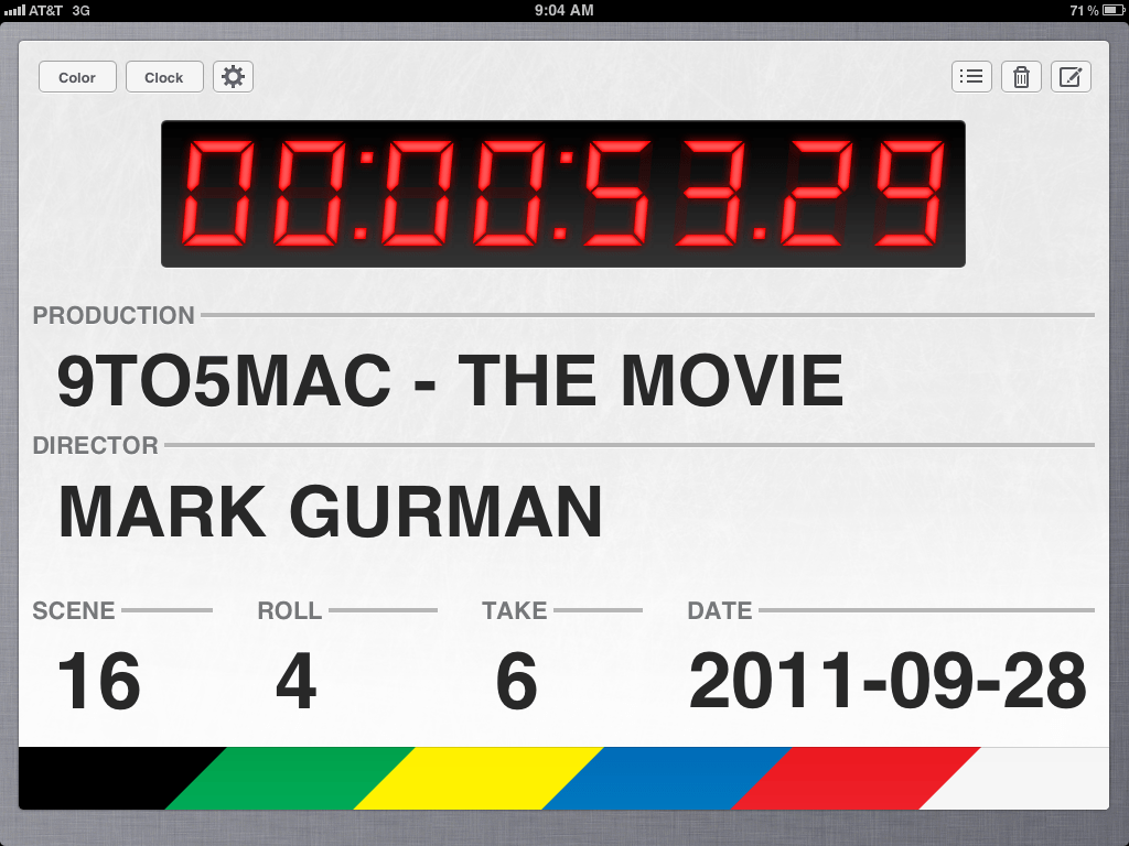 iPad replaces another part of Hollywood: Take One - Movie Clapperboard ...