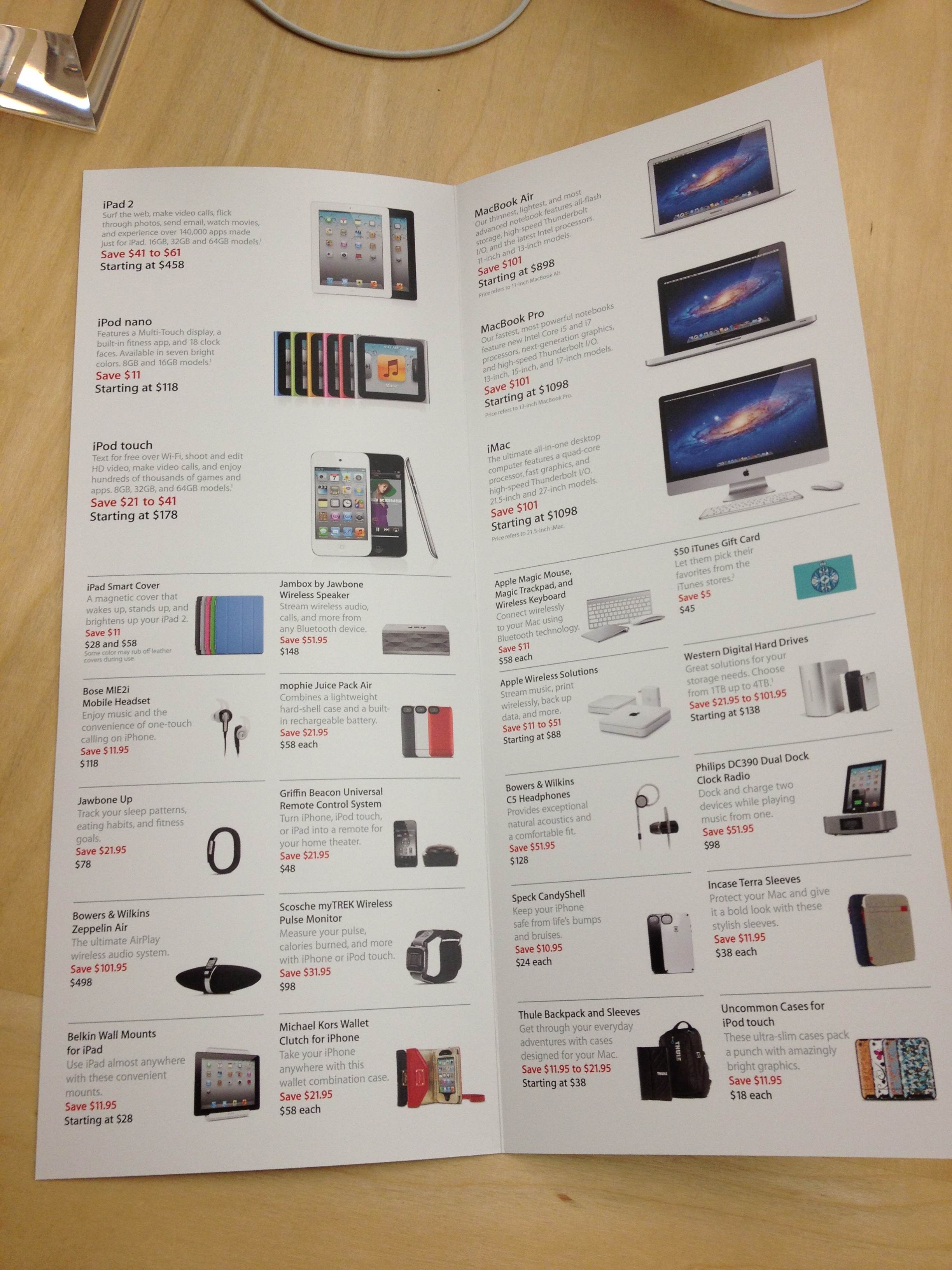 Apple Store Doorbuster finds familiar brochure, chipper salespeople ...