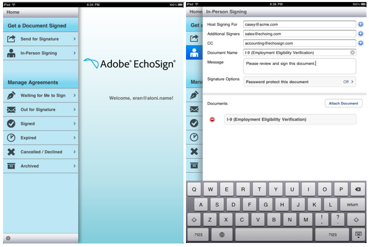 Adobe brings legally binding e-signatures to iOS with EchoSign for iPhone and iPad - 9to5Mac