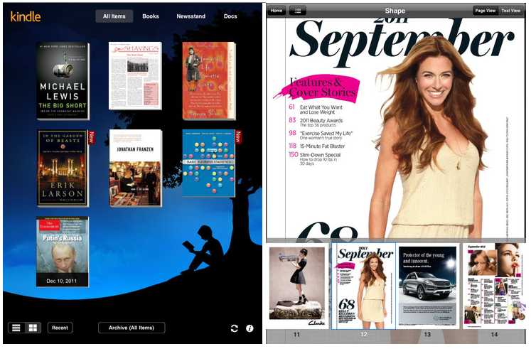 Kindle iOS app updated with new iPad UI for magazines, Send-to-Kindle ...