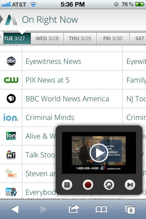 Hands-on with Aereo: $12 monthly broadcast TV with DVR live-streams in ...