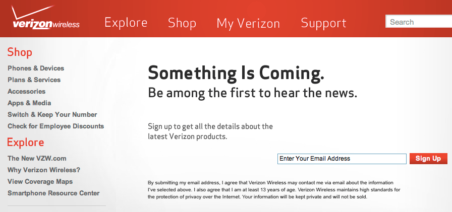 Verizon teases "Something is Coming" ahead of iPad launch (Update: AT&T ...