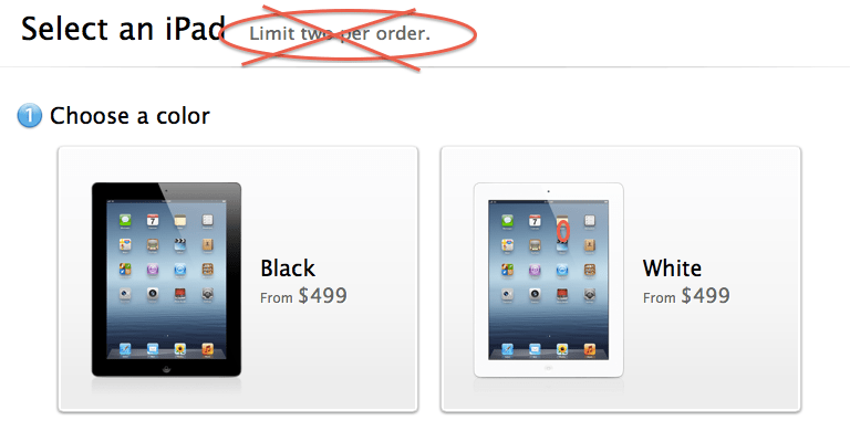 Apple finally drops iPad purchase quantity limits at its retail stores ...