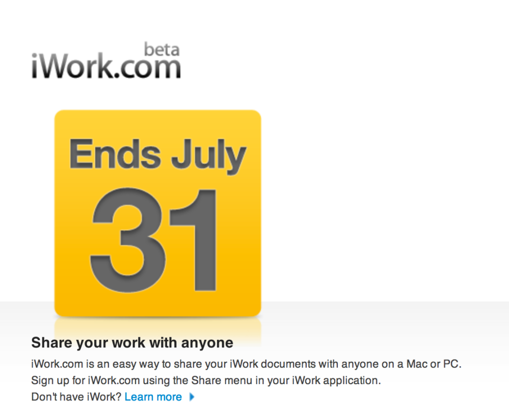 iWork.com finally leaving beta (because it's dead) - 9to5Mac