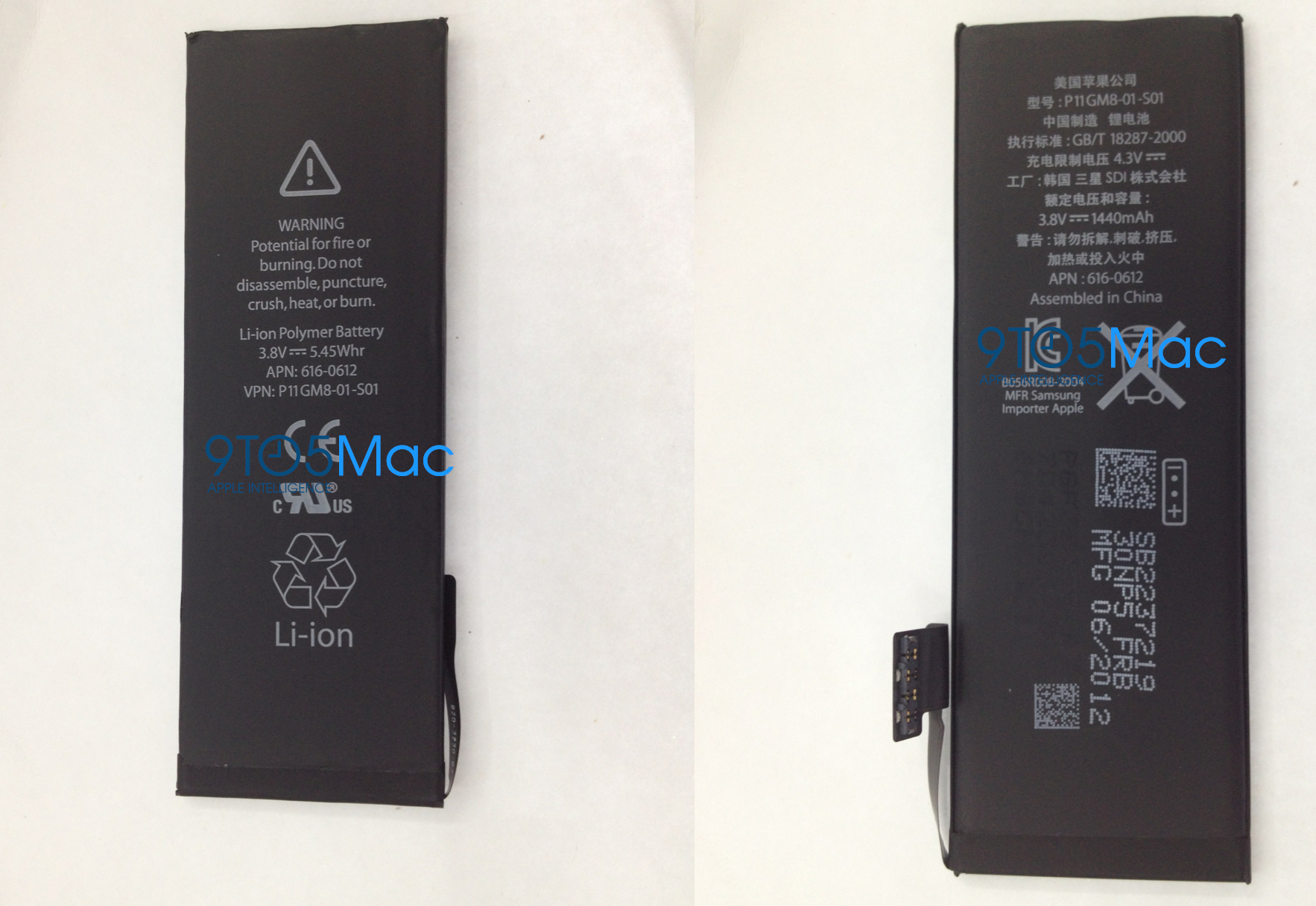 Photos of purported next-gen iPhone's thinner, higher capacity battery ...
