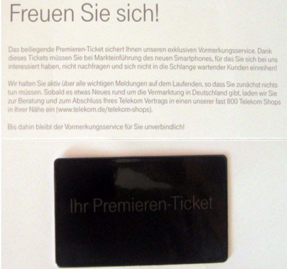 European carriers again offering pre-order Tickets for the next iPhone ...