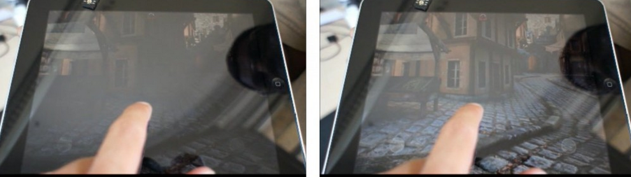 Assertive Display tech demoed on iPad at IFA- intelligently adjusts pixels in realtime to make ...