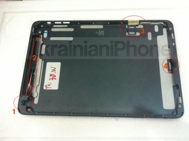 Purported iPad mini 4G parts show digitizer, frame and black aluminum ...