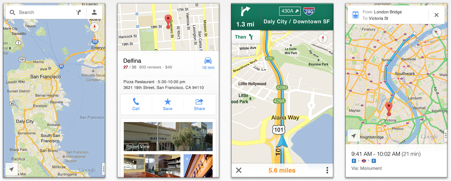 Google releases official Google Maps application for iPhone, features ...