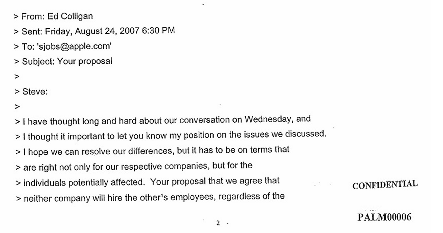 The heated email exchange between Steve Jobs and then-Palm CEO Ed ...