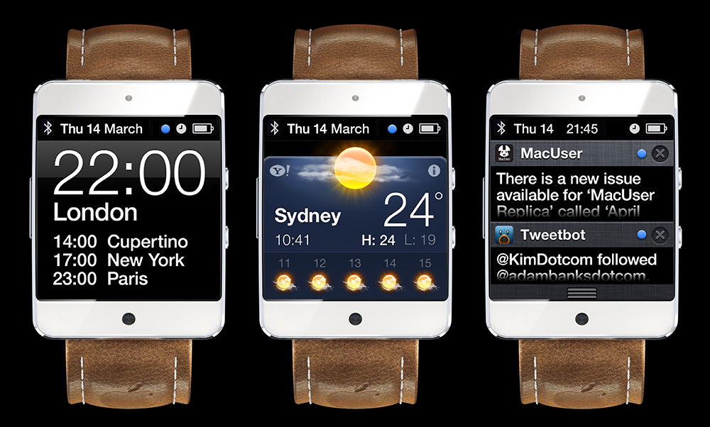 More interesting iWatch concepts imagine iOS on the smaller screen ...