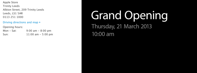 New Apple Stores headed to UK and Germany starting with Leeds grand ...