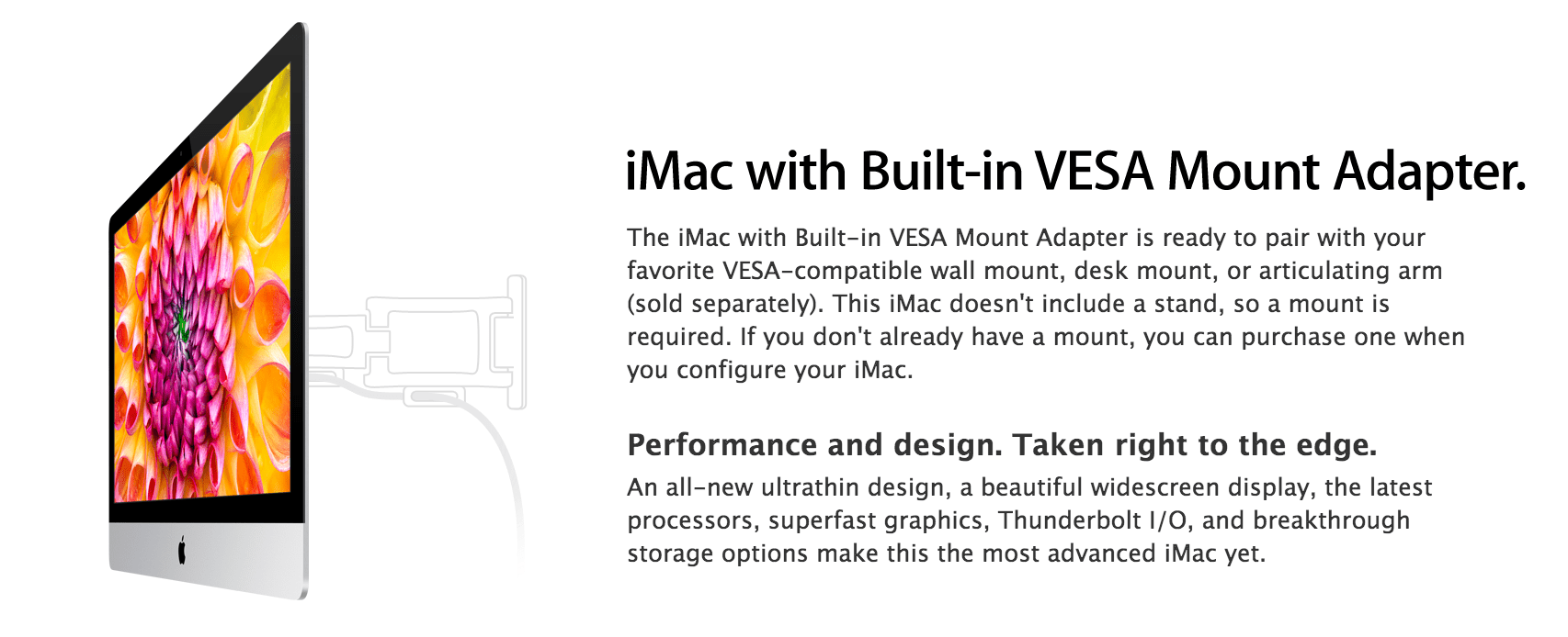 Apple introduces iMac with built-in VESA wall mount adapter for ...