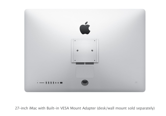 Apple introduces iMac with built-in VESA wall mount adapter for ...