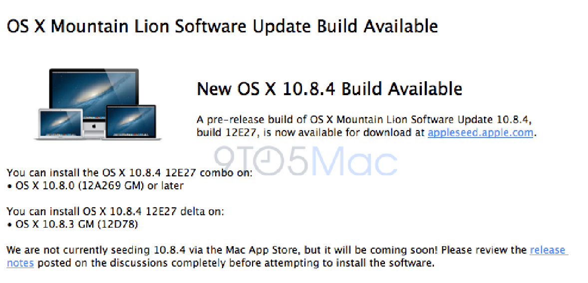 Apple begins seeding first OS X 10.8.4 beta to testers, developers ...