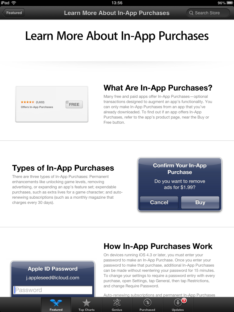 New "Learn More About In-App Purchases" section helps protect consumers ...