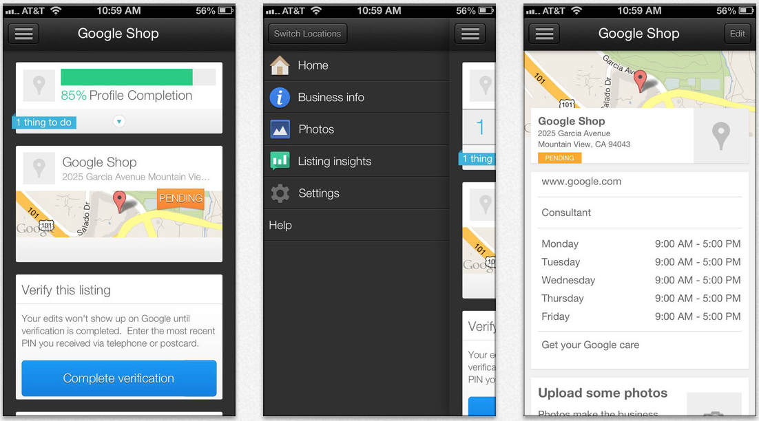 Google launches 'Places for Business' iPhone app to manage business ...