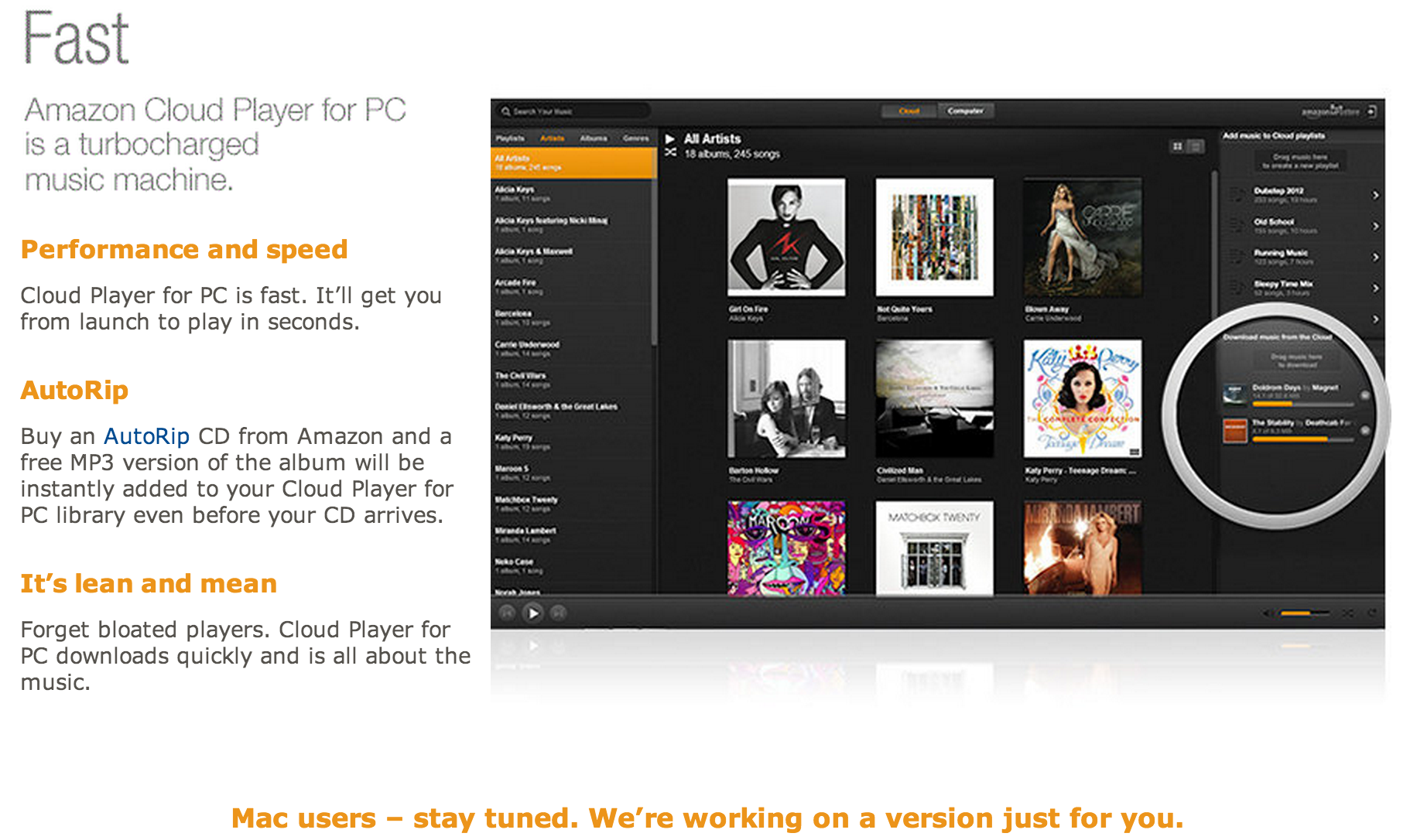 Amazon announces standalone Cloud Player desktop app, Mac version ...