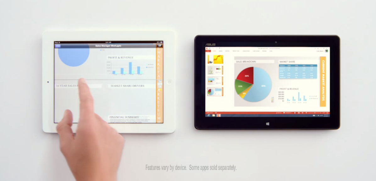 Microsoft lies and cheats to portray advantage in tablet ads - 9to5Mac