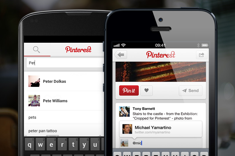 Pinterest for iOS updated with push notifications, @mentions, search ...