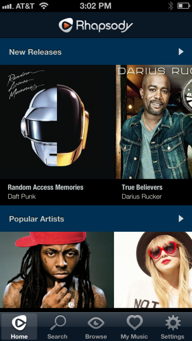 Rhapsody releases completely redesigned iPhone app with new UI, full ...