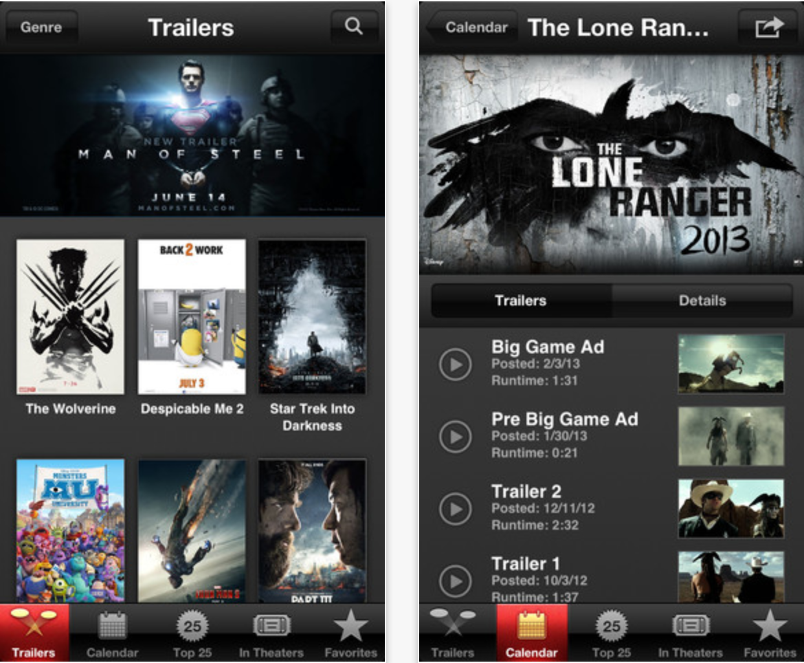 Apple's iOS Movie Trailers app updated with Fandango ticket purchasing ...