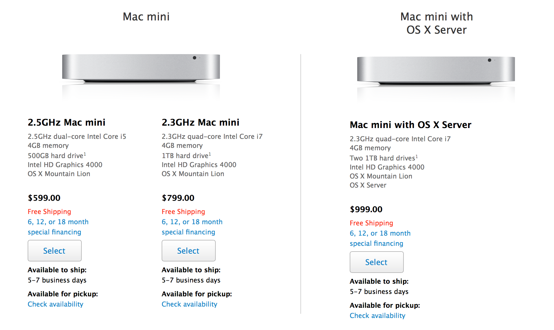 Mac mini shipping times slip to 5-7 days on Apple's Online Store as new ...