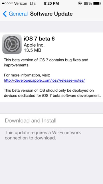 iOS 7 beta 6 rolls out, 13.5MB update fixes issues with iTunes in the Cloud - 9to5Mac