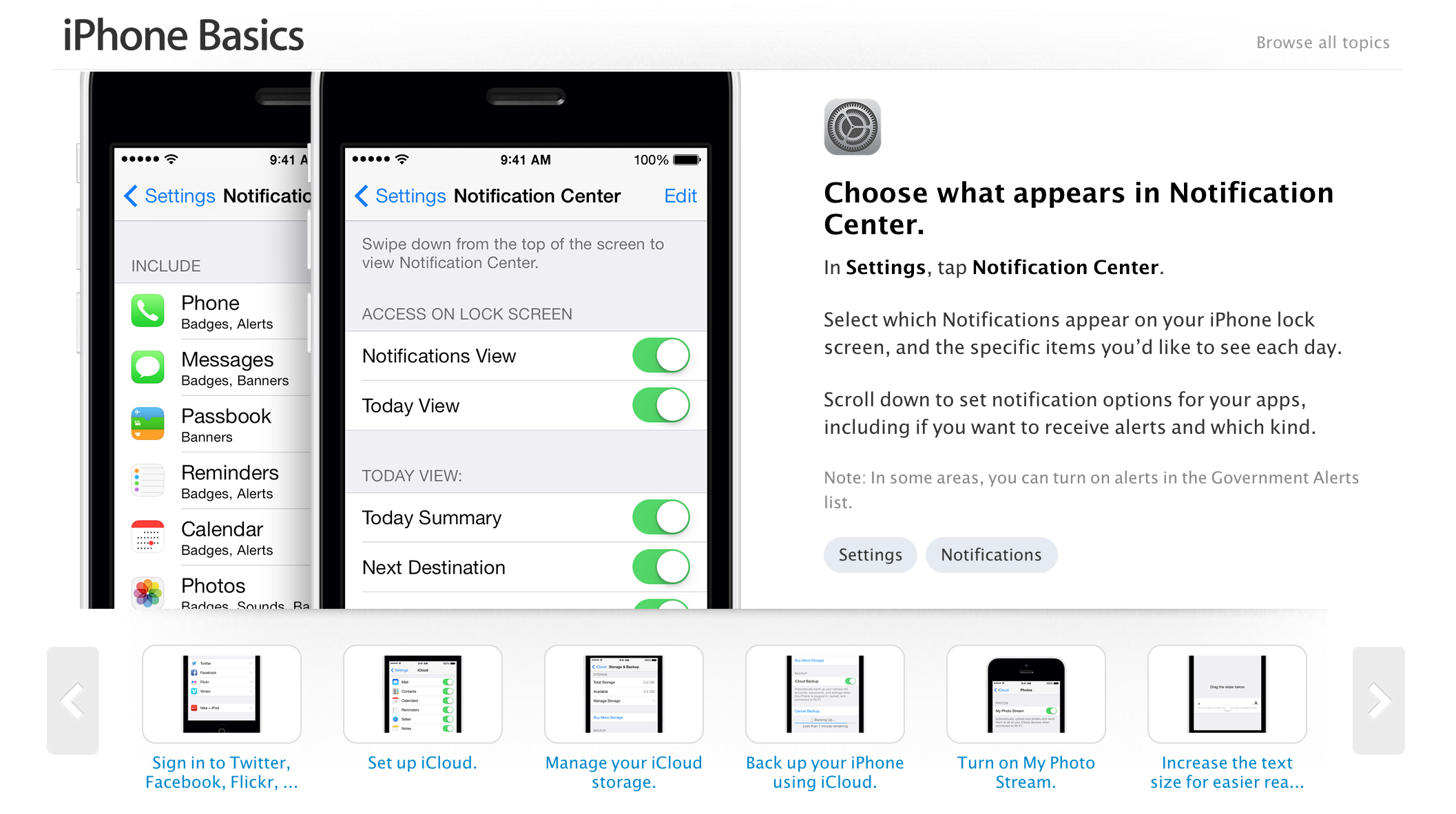 Apple adds redesigned iPhone support pages with iOS 7 tips to website ...