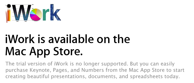 Mac App Store bug allows iWork trial users to update the entire suite for free (Update: Aperture ...
