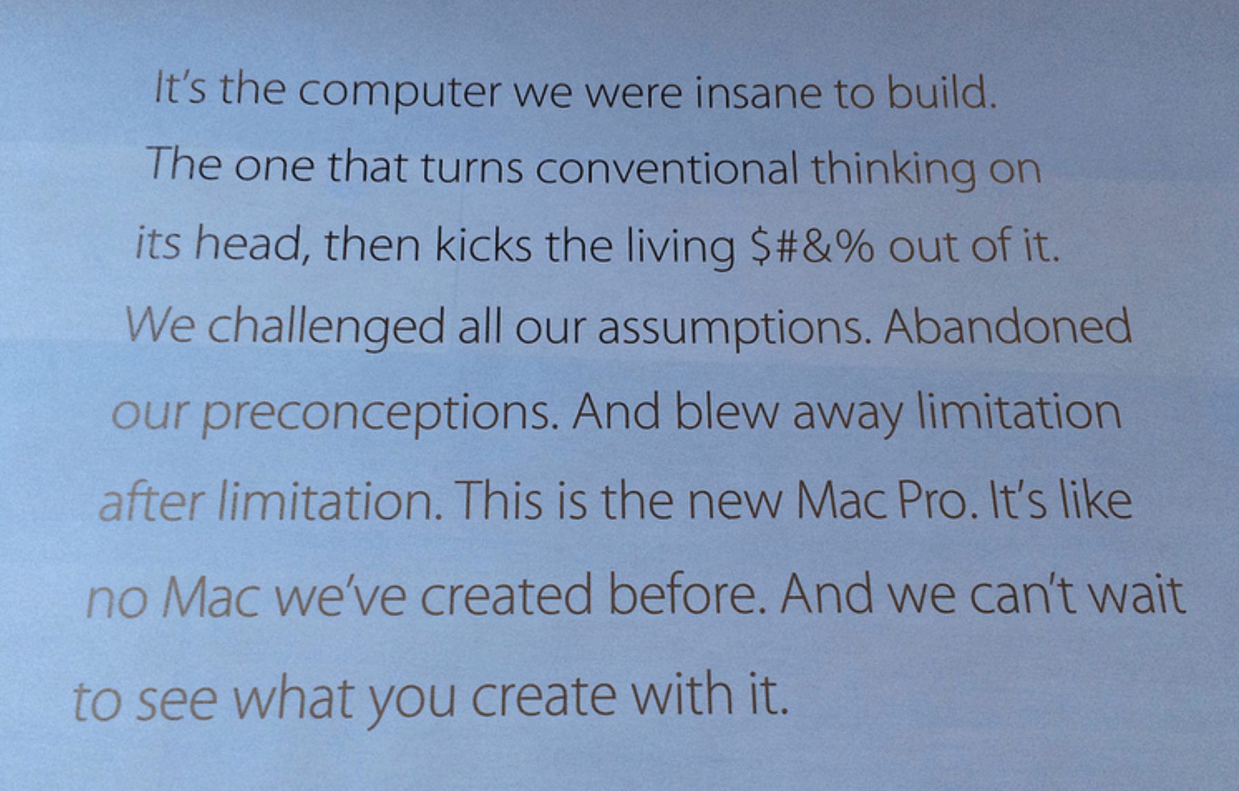 Apple promoting new Mac Pro with posters sent to select journalists ...