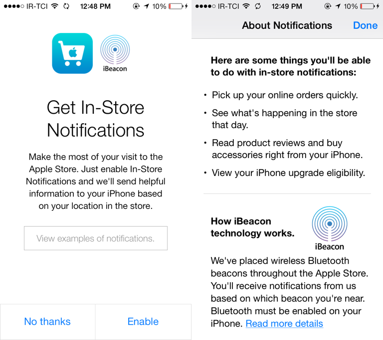 Apple rolling out iBeacons into Apple Stores, silent app update enables ...