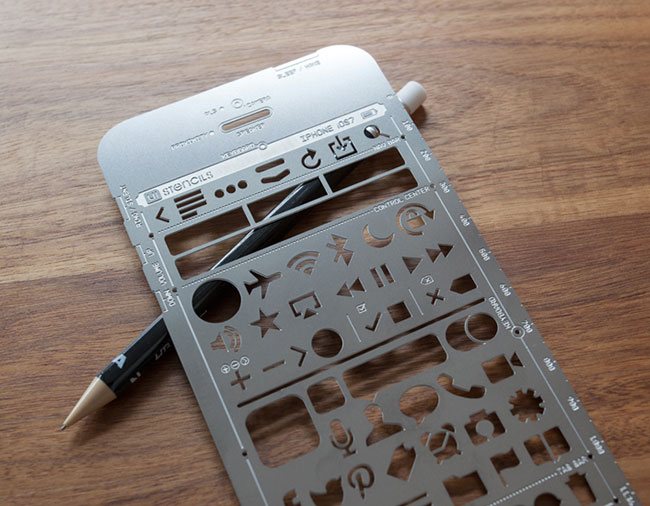 Stainless Steel $25 iPhone Stencil Kit is a great tool for offline ...