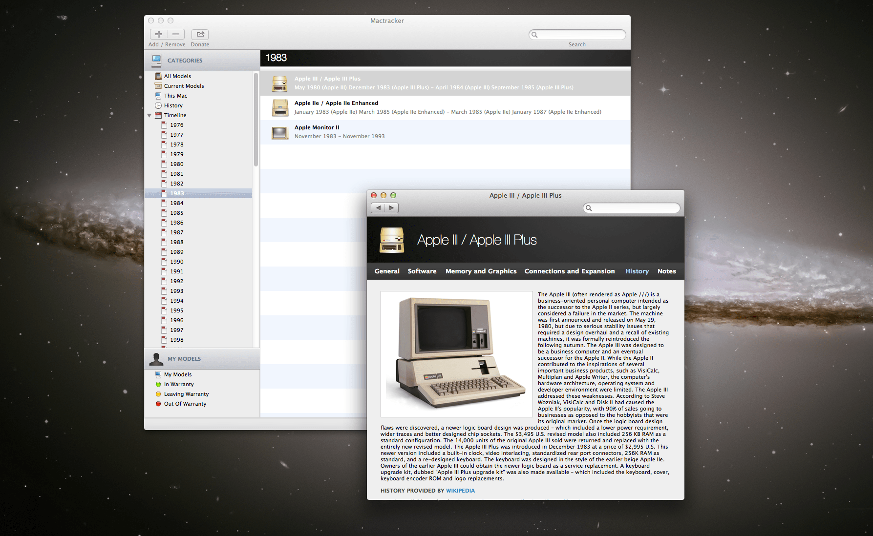 Apple product database app Mactracker updated adding dozens of vintage ...