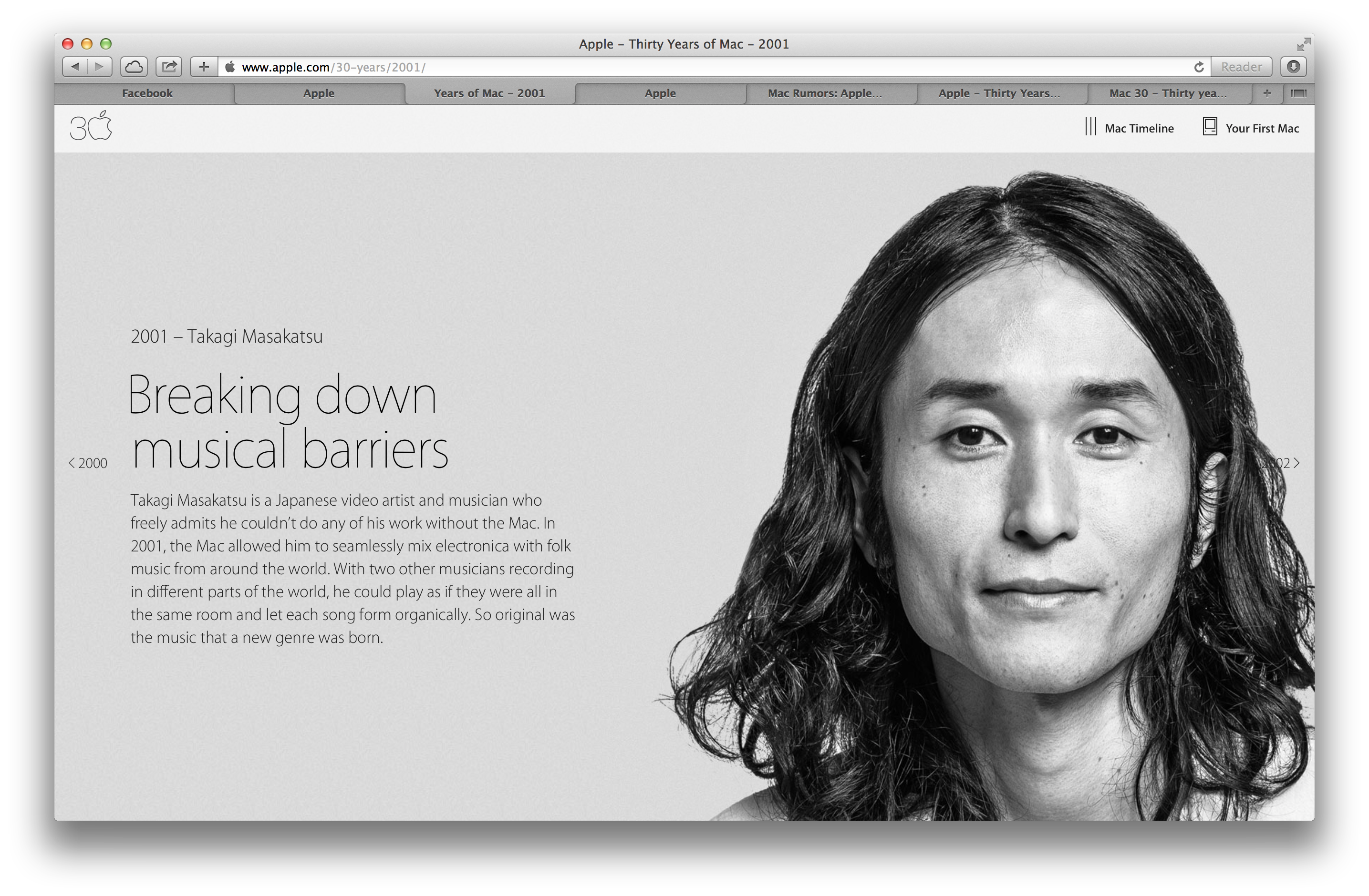 Apple takes over its homepage to celebrate 30 years of Mac, with ...
