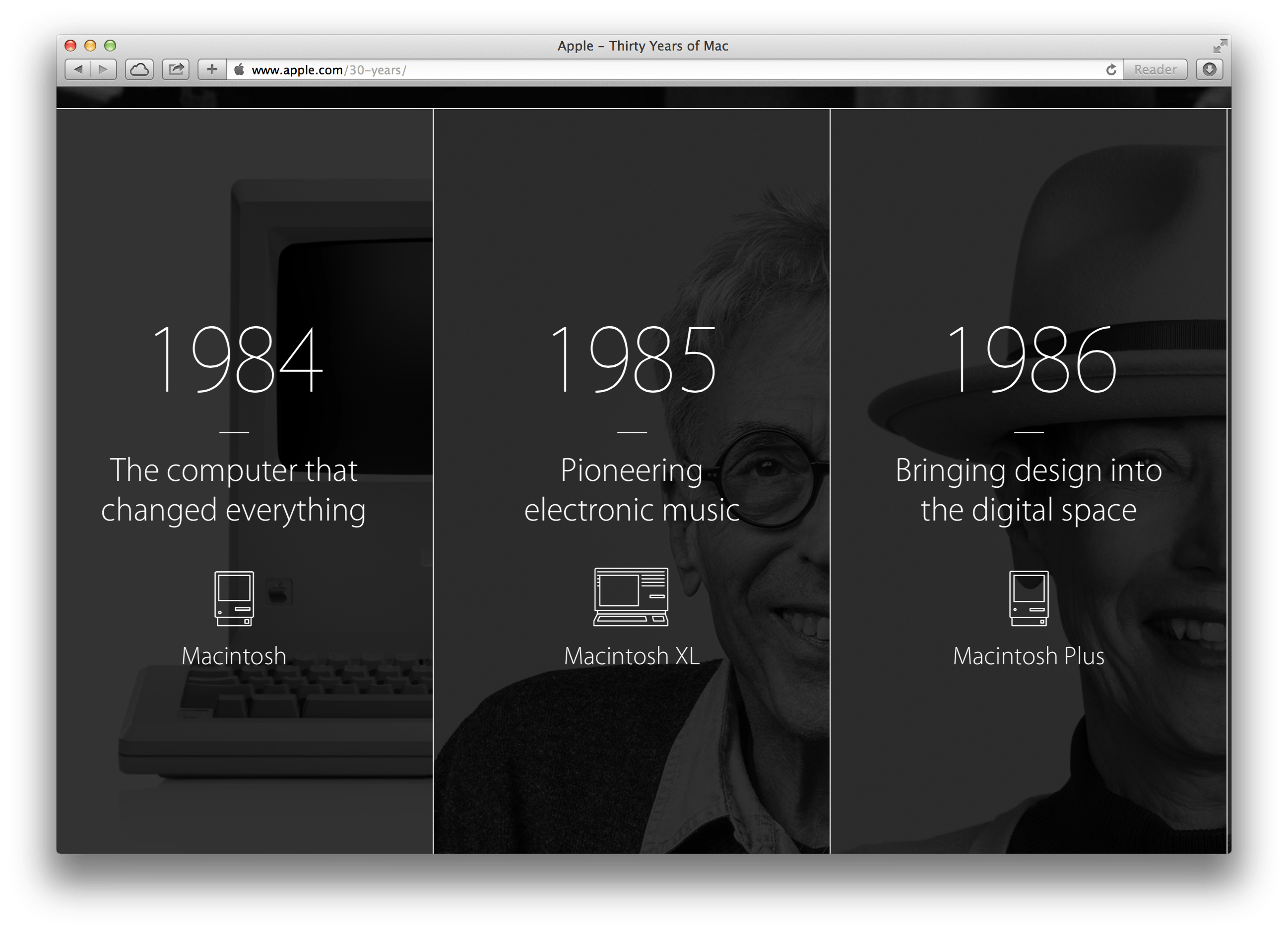 Apple takes over its homepage to celebrate 30 years of Mac, with ...