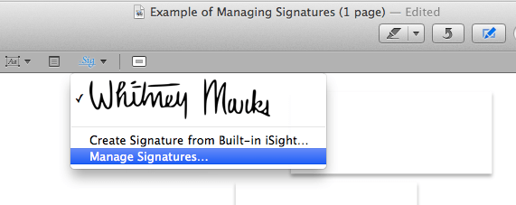 How-to: Use Preview to put signatures on PDF's, Pages Documents, and ...