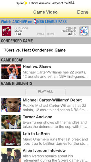 NBA Game Time iOS apps updated with classic games & historical videos ...