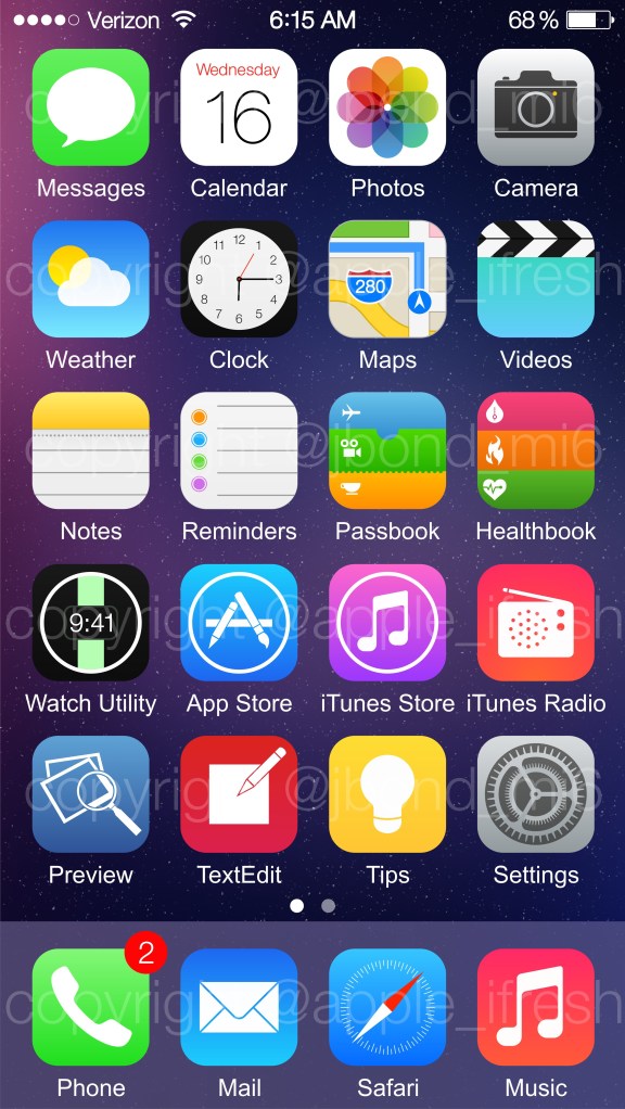New ios8 screenshots leaked - 9to5Mac