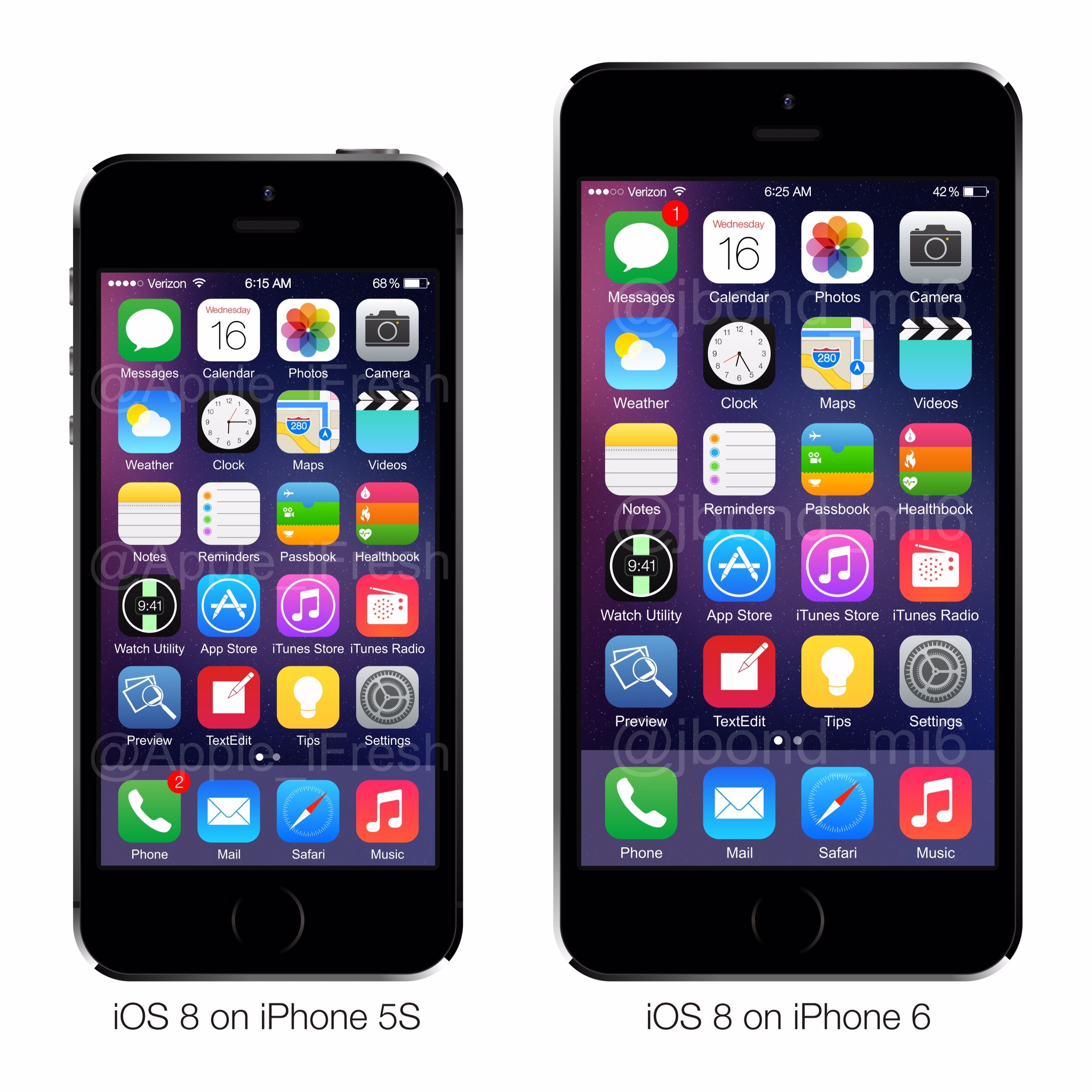 iOS 8 on iPhone 5S and iPhone 6 - 9to5Mac