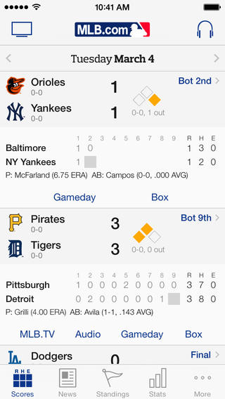 MLB.com At Bat app updated ahead of 2014 season w/ iOS 7 redesign & new ...