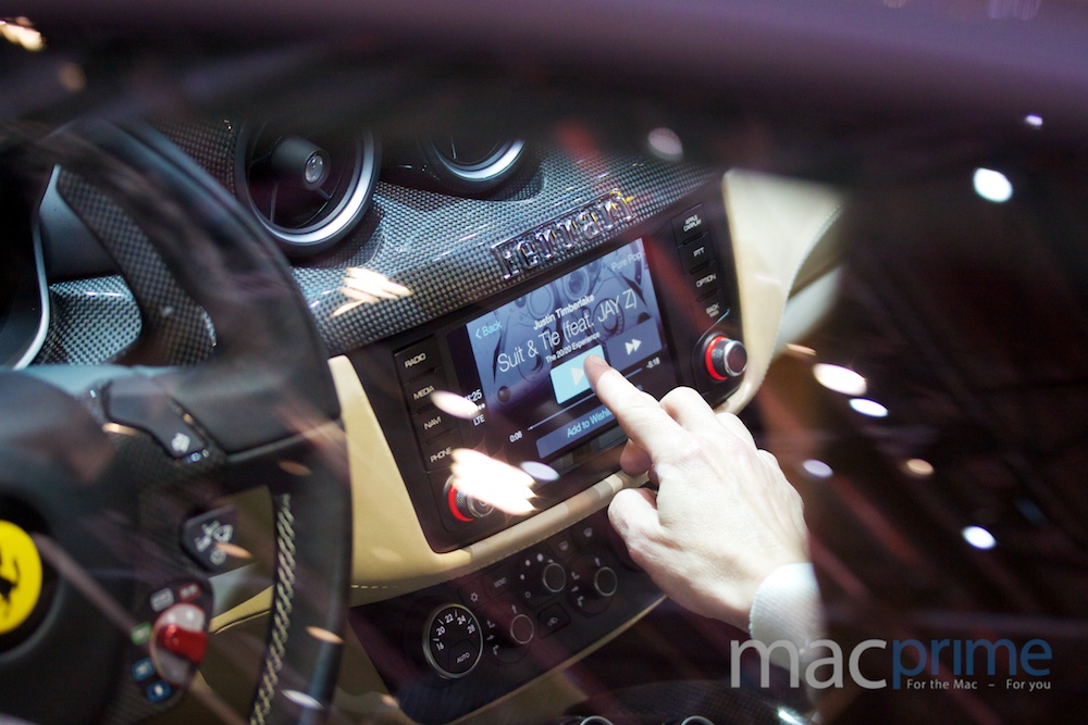 Apple VP Greg Joswiak helps introduce Ferrari CarPlay at Geneva ...
