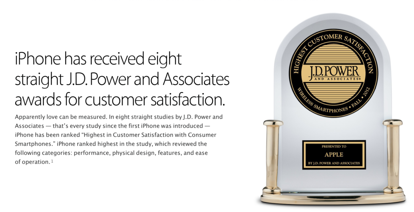 Apple tops J.D. Power’s 2014 survey in smartphone satisfaction across ...